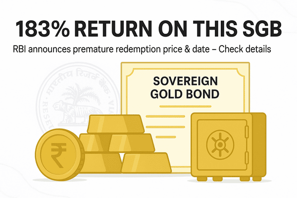 183% return on SGBs: RBI announces premature redemption price and date for this sovereign gold ...