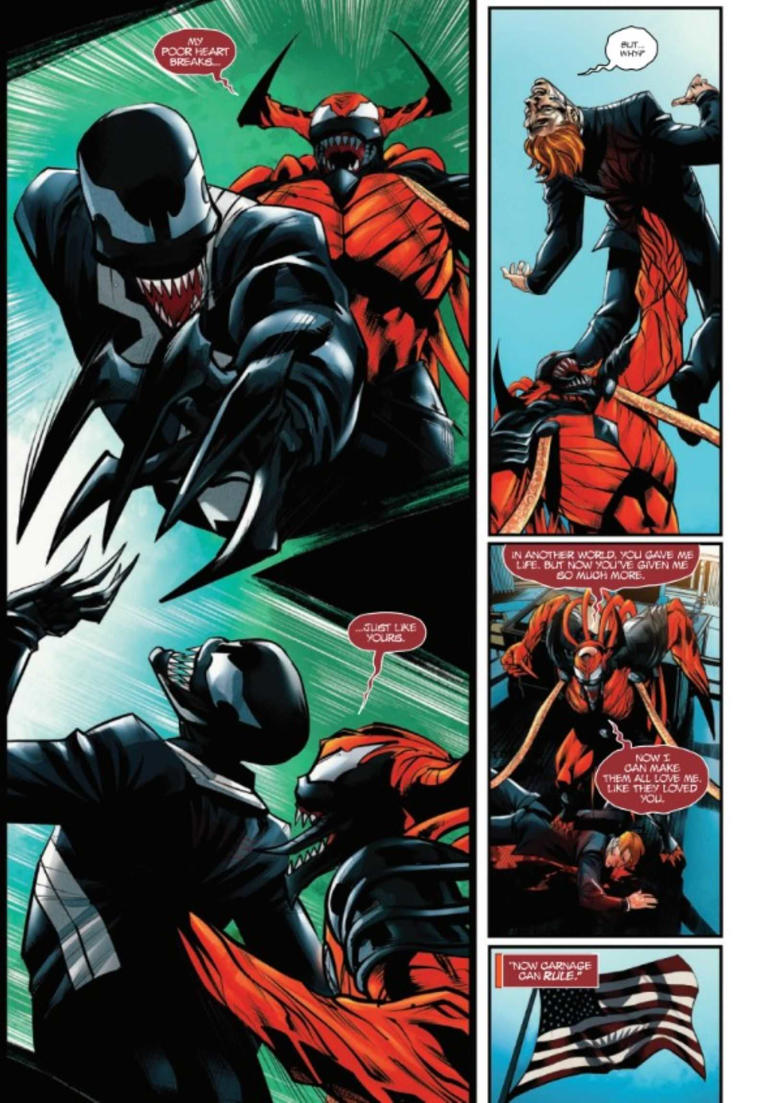 Marvel Officially Debuts President Venom in Edge of Venom-Verse #1