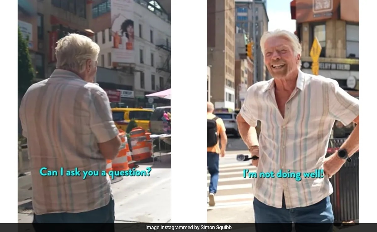 New Yorkers Fail To Recognise UK Billionaire Richard Branson As He ...