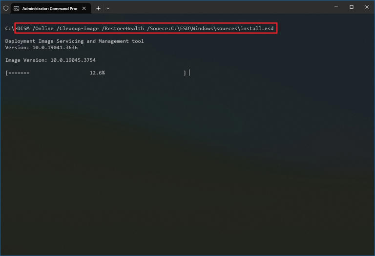How to use DISM command tool to repair Windows 10 image