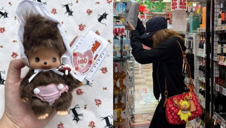 Lisa de BLACKPINK cambia los Labubu por la nueva moda: los Monchhichi