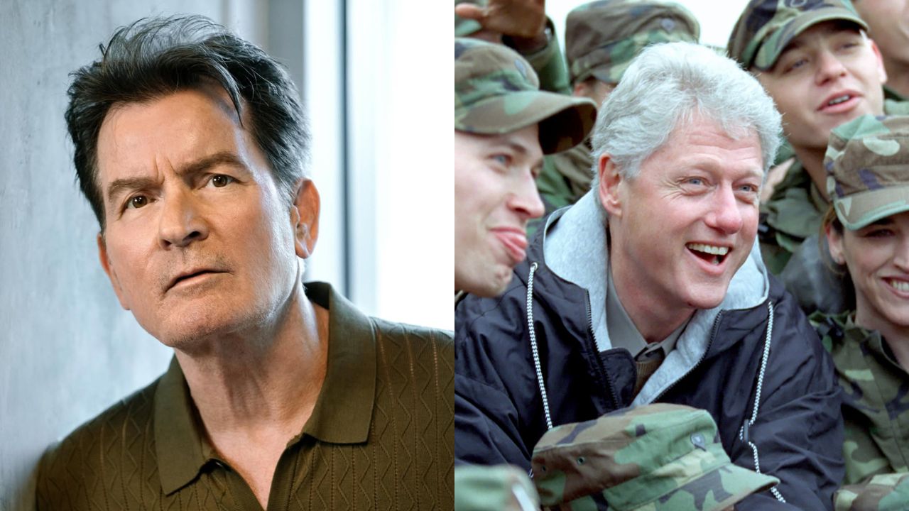 Charlie Sheen schrieb in seinem Buch, dass Bill Clinton in den 1980er ...