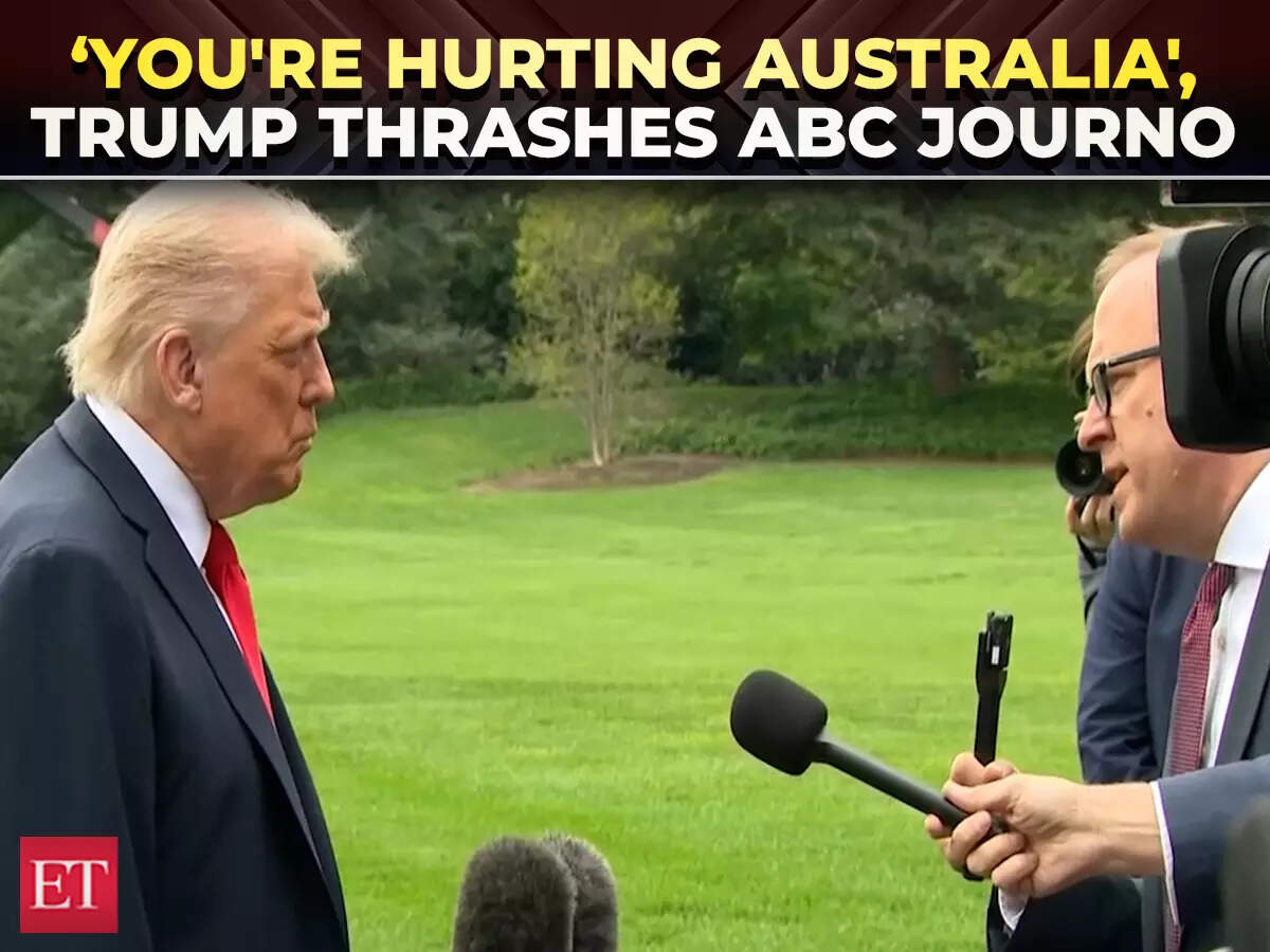 'You set a bad tone' | Trump thrashes ABC journo for casting doubts on ...