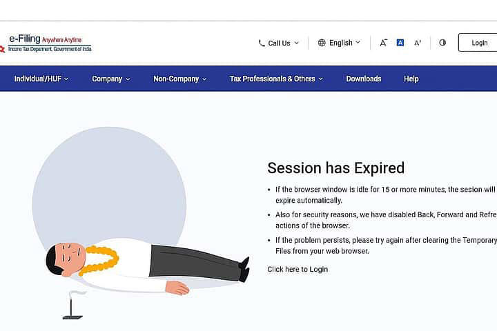 'Dead Body' Illustration On ITR e-Filing Portal Leaves Taxpayers Shocked