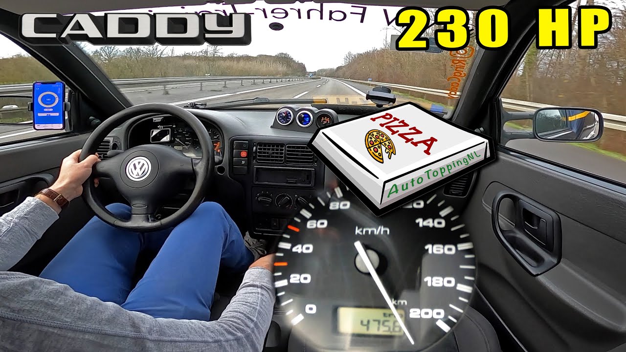 230HP VW Caddy Autobahn POV
