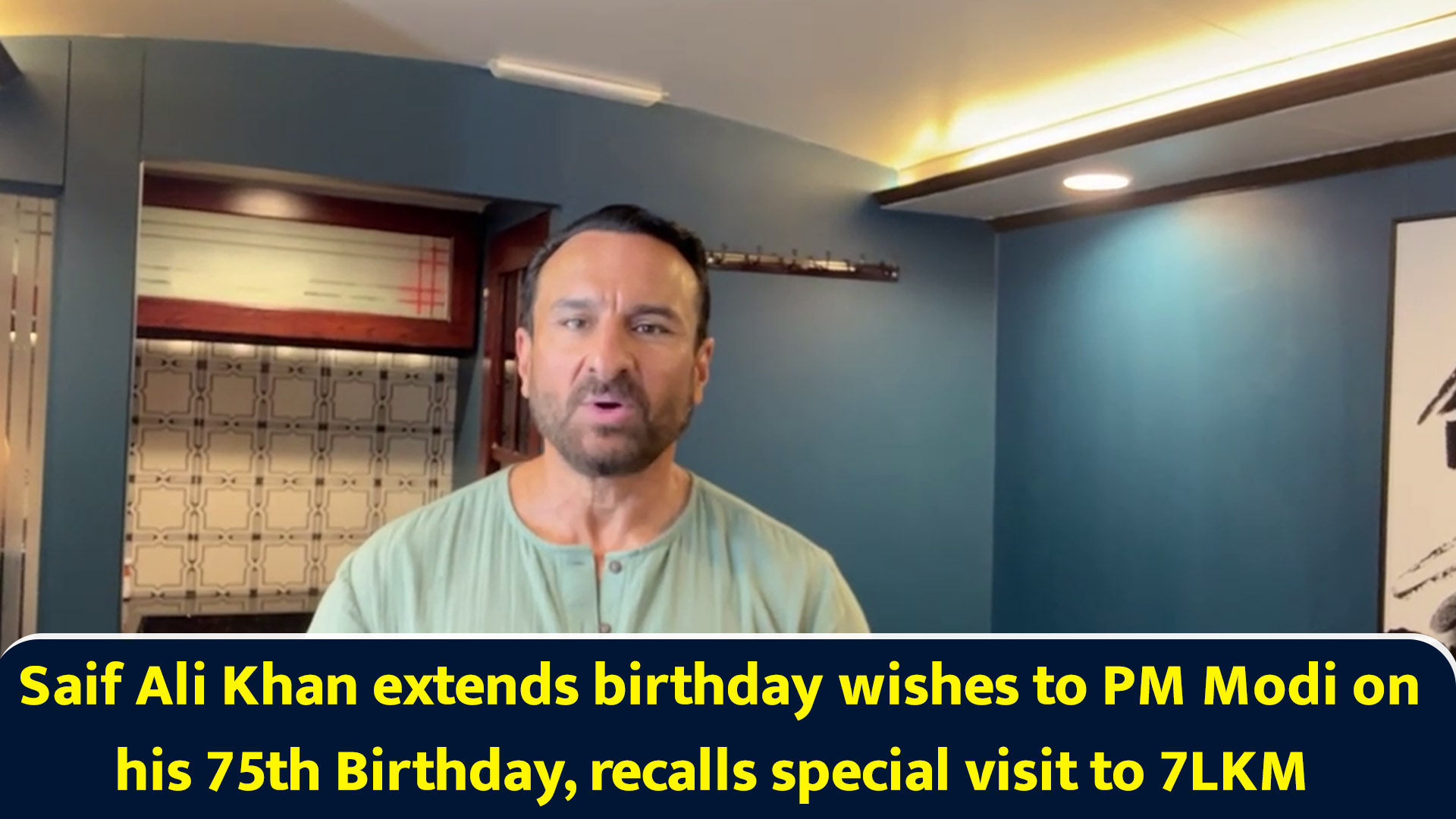 Saif Ali Khan extends birthday wishes to PM Modi on his 75th Birthday ...