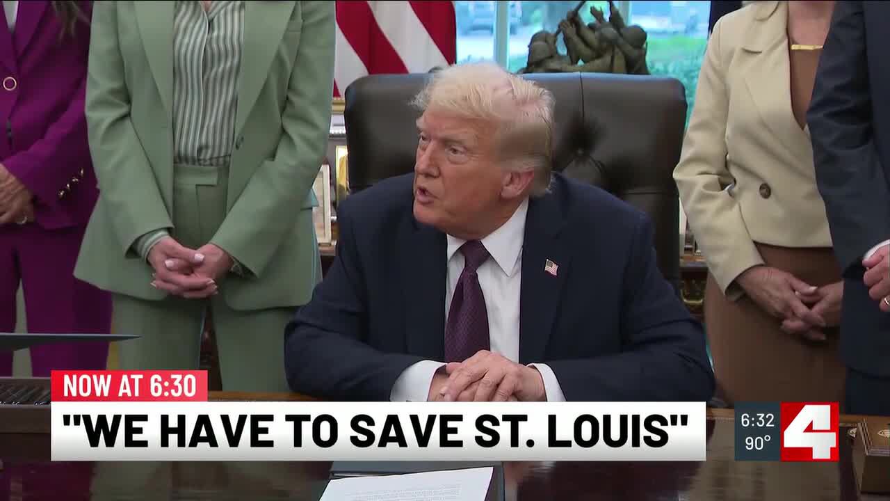 President Trump doubles down on need to ‘save St. Louis’ by sending in ...
