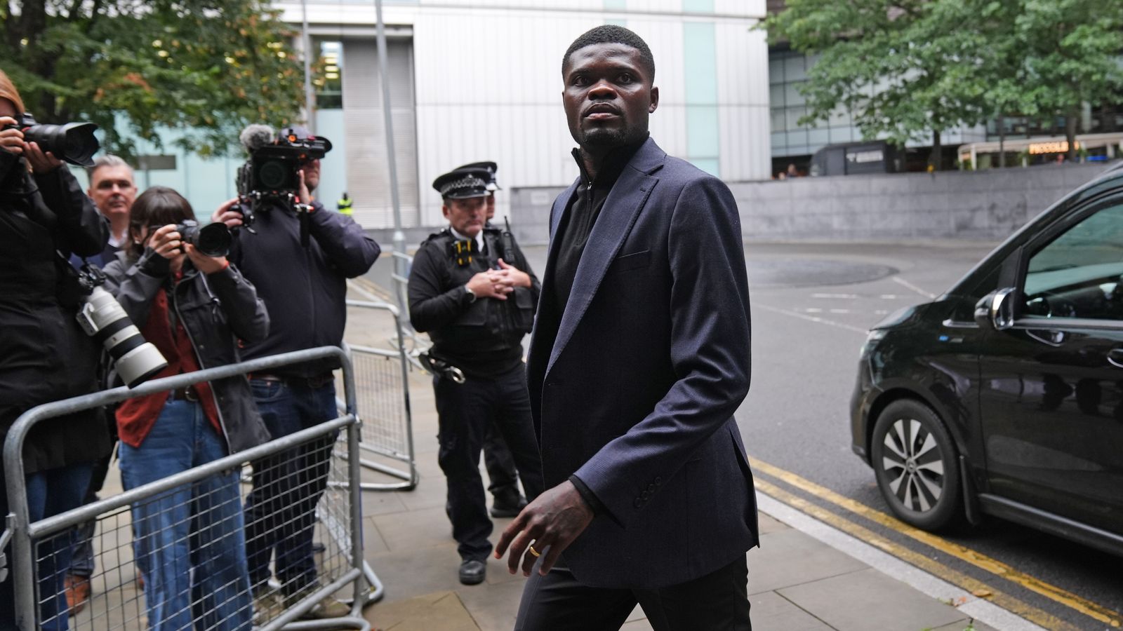 Ex-Arsenal footballer pleads not guilty to rape charges - hours after playing against Spurs