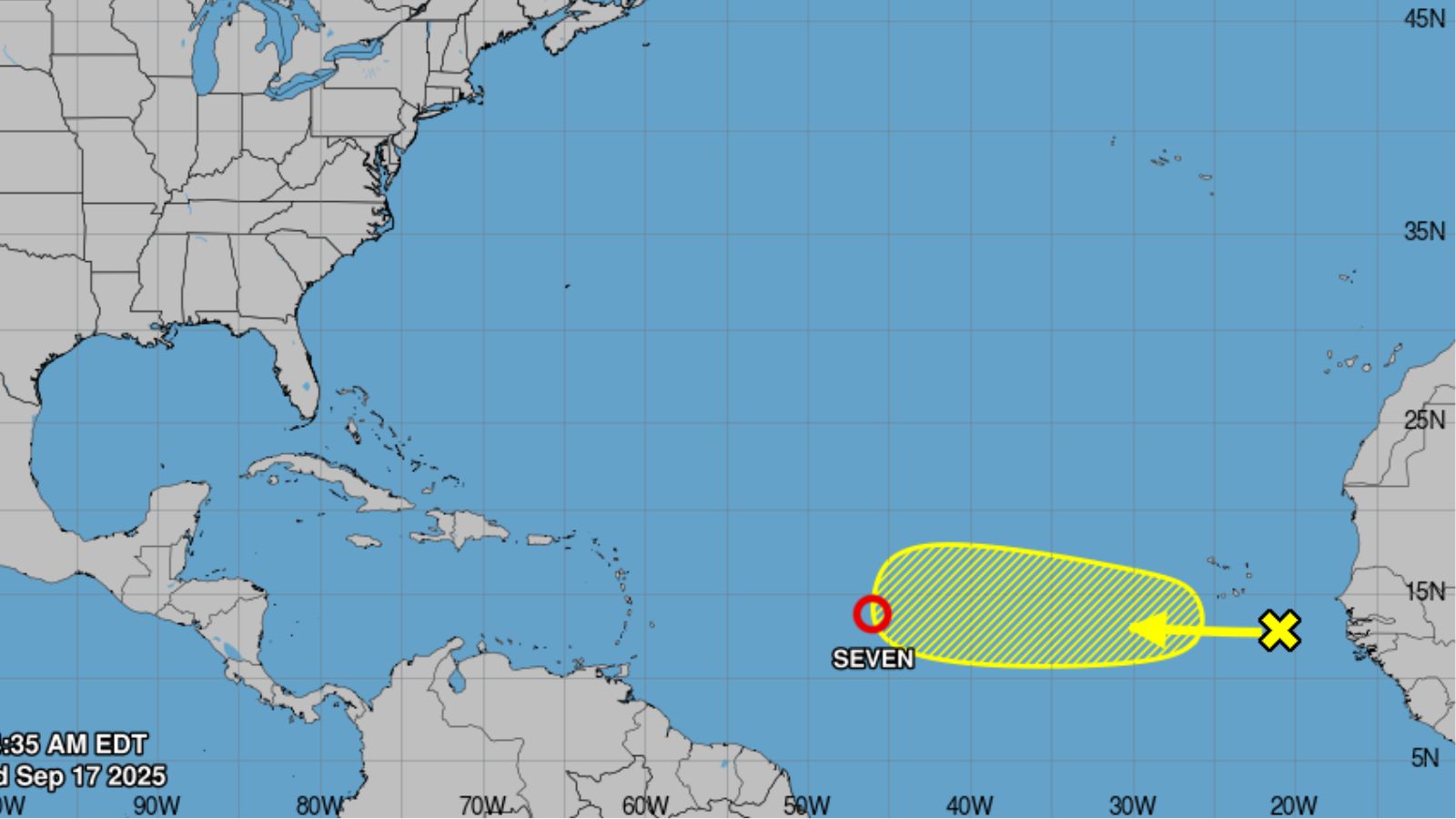 Tropical Storm Gabrielle update as path toward US shifts