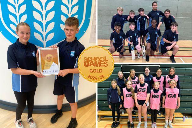 Highfield’s gold standard sporting season secures School Games Mark
