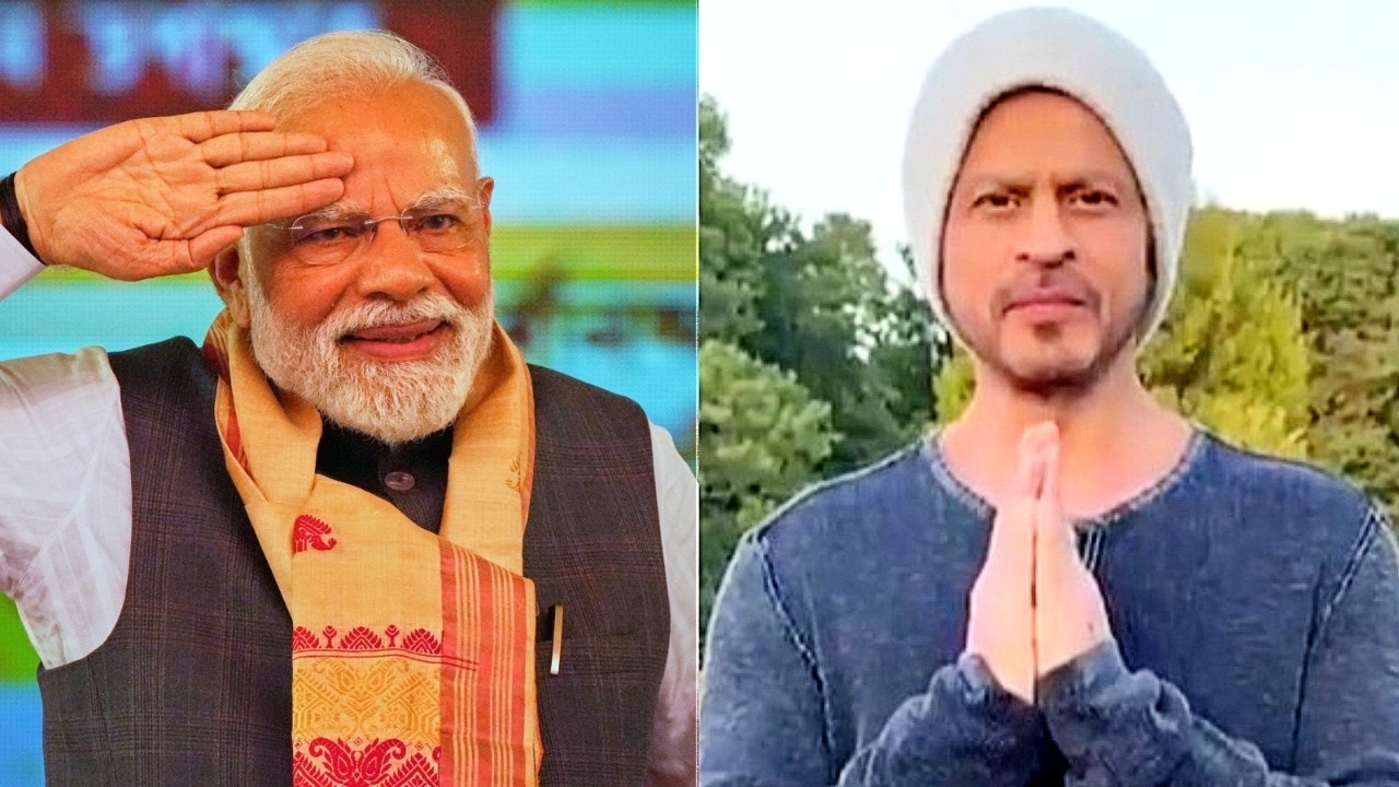 SRK commends PM Modi's spirit at 75, wishes him with folded hands on ...