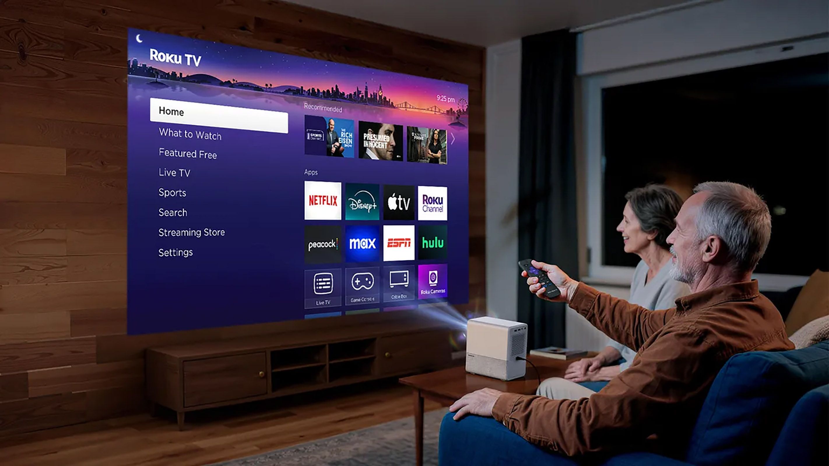Roku's first smart projector is less than $300 for 150 inches of screen