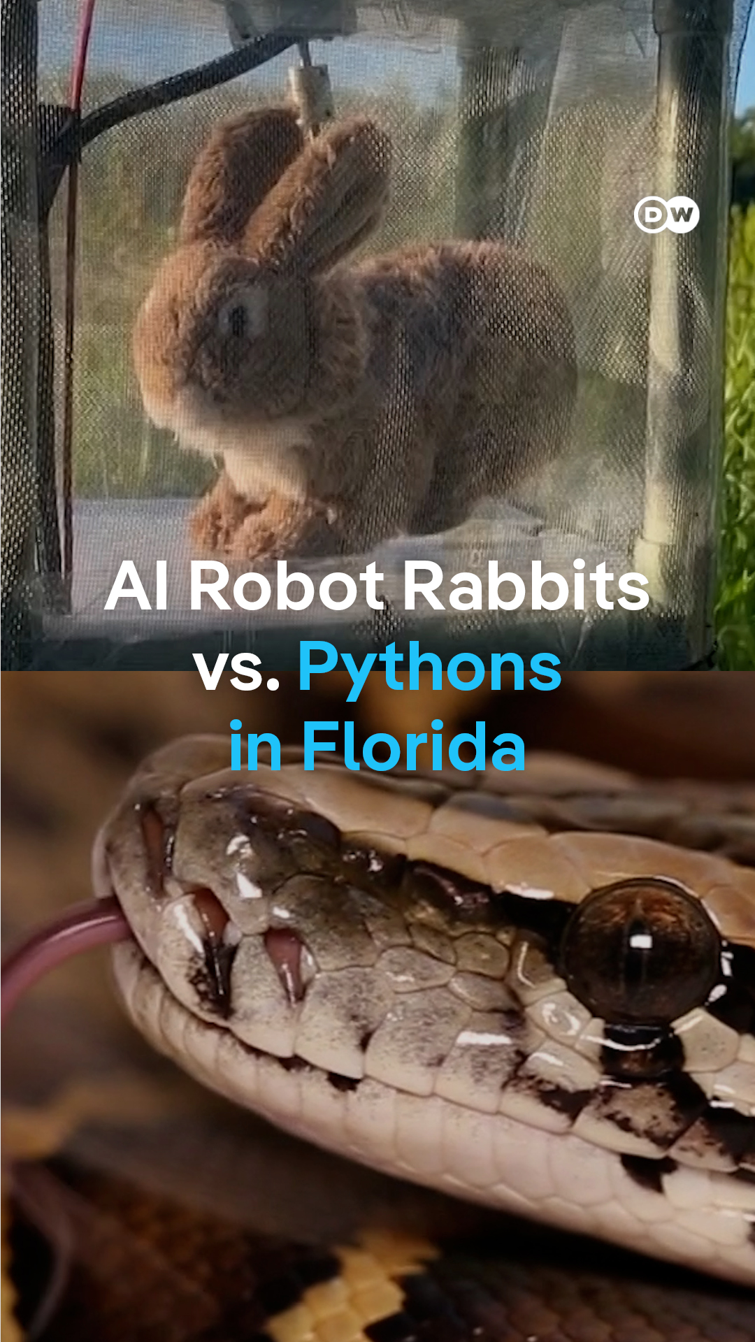 AI Robot Rabbits vs. Pythons in Florida