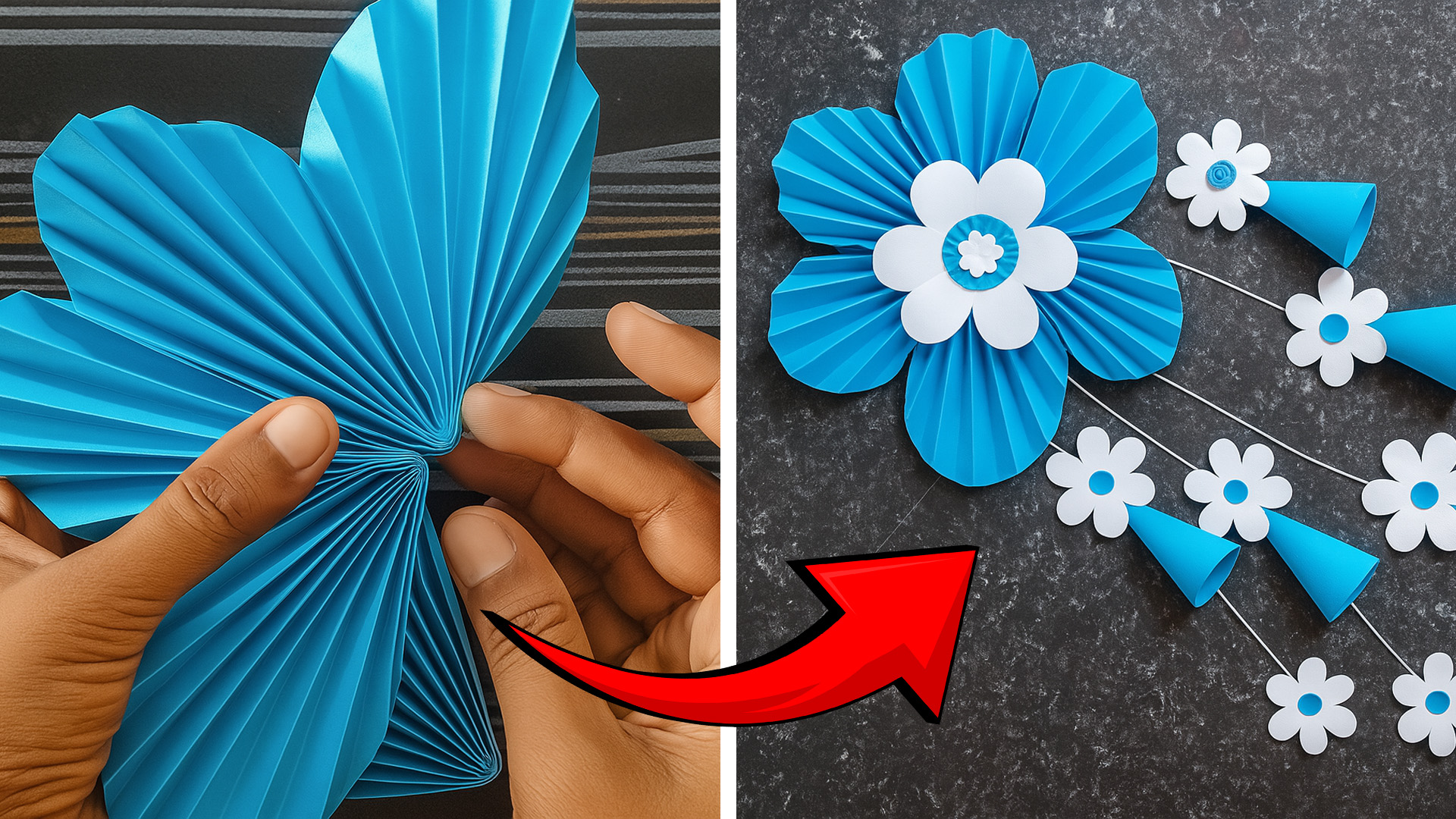 DIY Wall Hanging Paper Crafts Toran