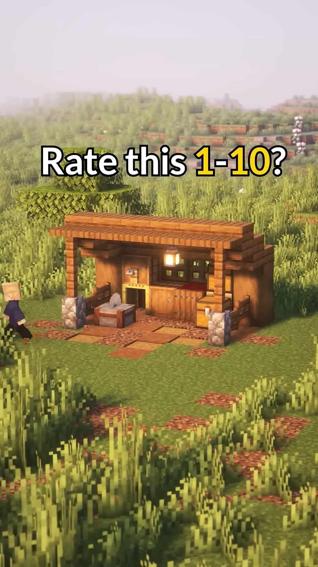 Minecraft Outdoor Survival Hut Design