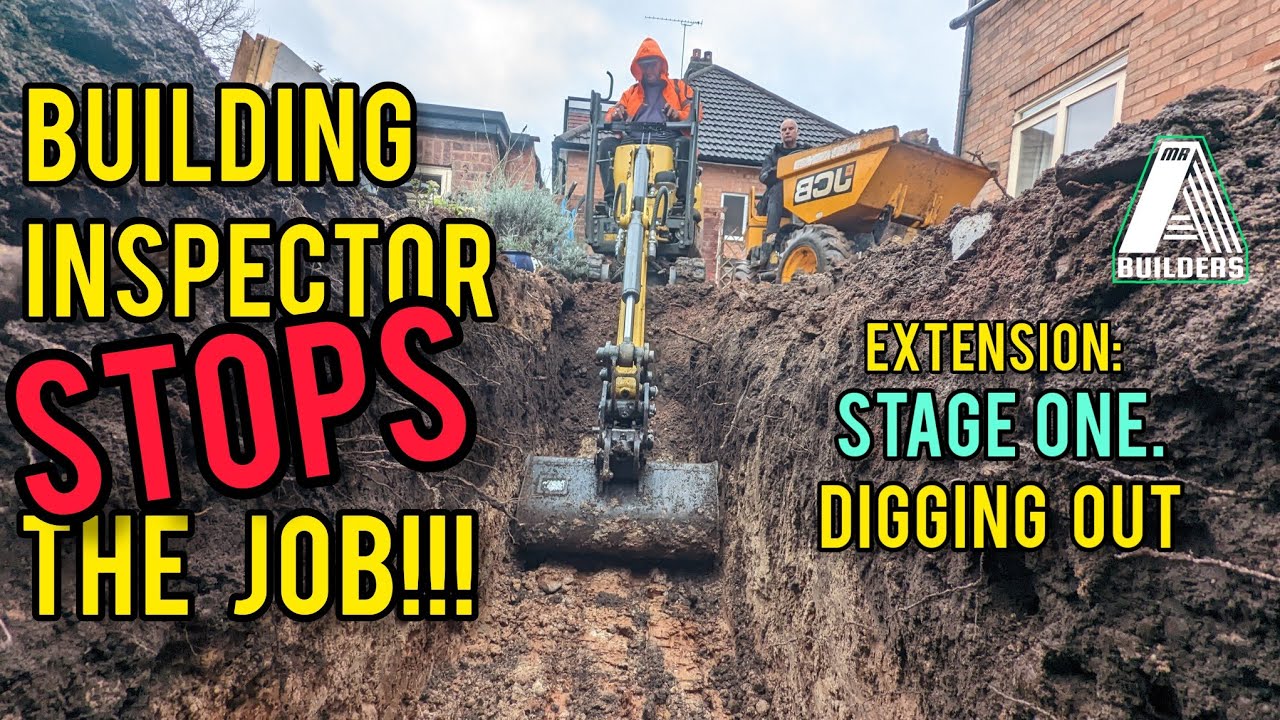 Single Storey Extension Stage One – Digging Out, Discoveries & Accidents
