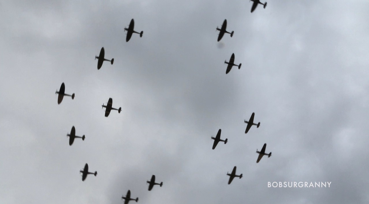 Merlin Symphony: Massive Spitfire & Hurricane Flypast in Perfect Unison