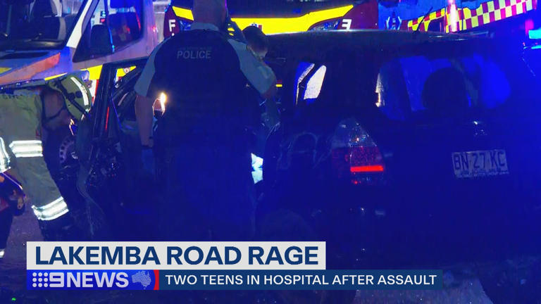 Two teens hospitalised following violent road rage attack in Sydney