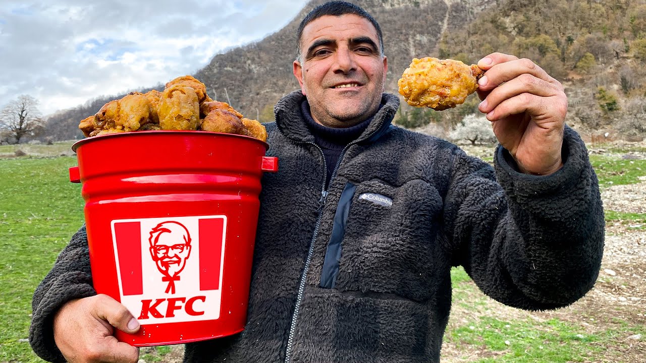 Homemade KFC-Style Chicken Cooked in a Faraway Village!