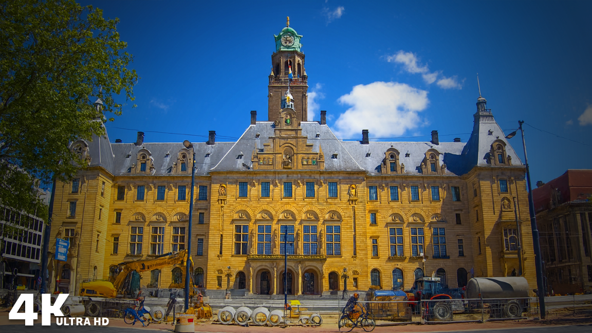 Tour a pie por el centro de Rotterdam – Países Bajos (4K)