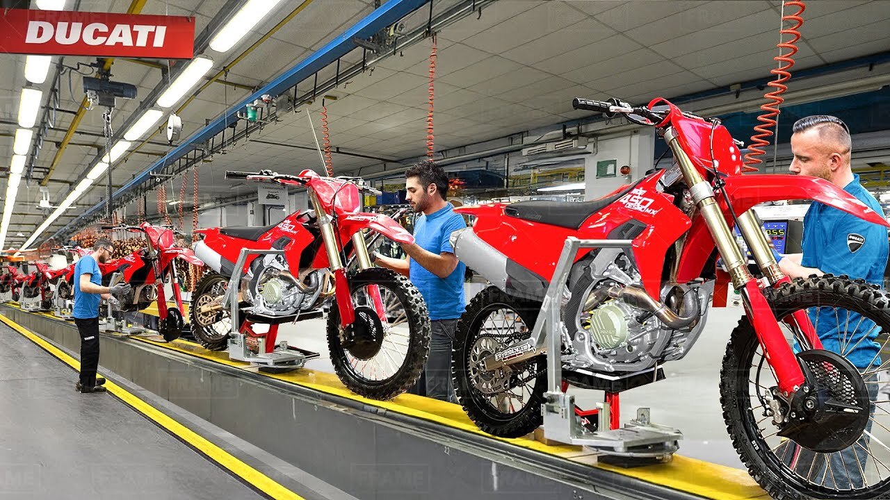 Inside Massive Italian Factory Building Powerful Ducati Motocross From ...