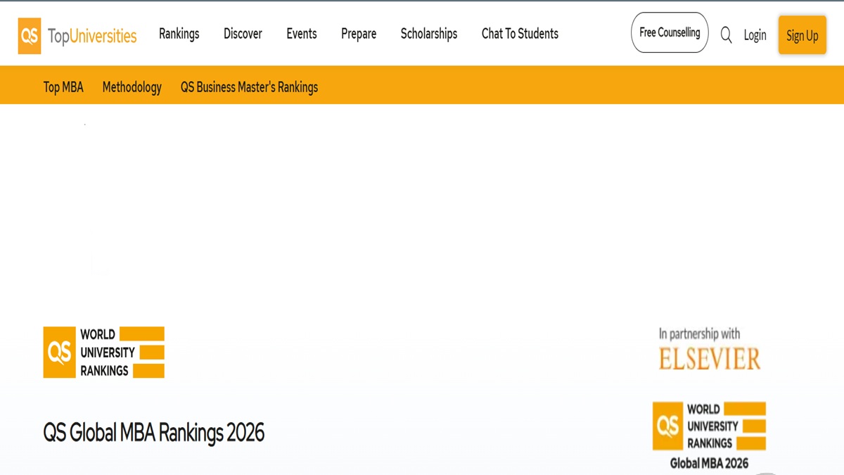 QS Global MBA Ranking 2026 Out: IIM Bangalore at 52nd Position, Check ...