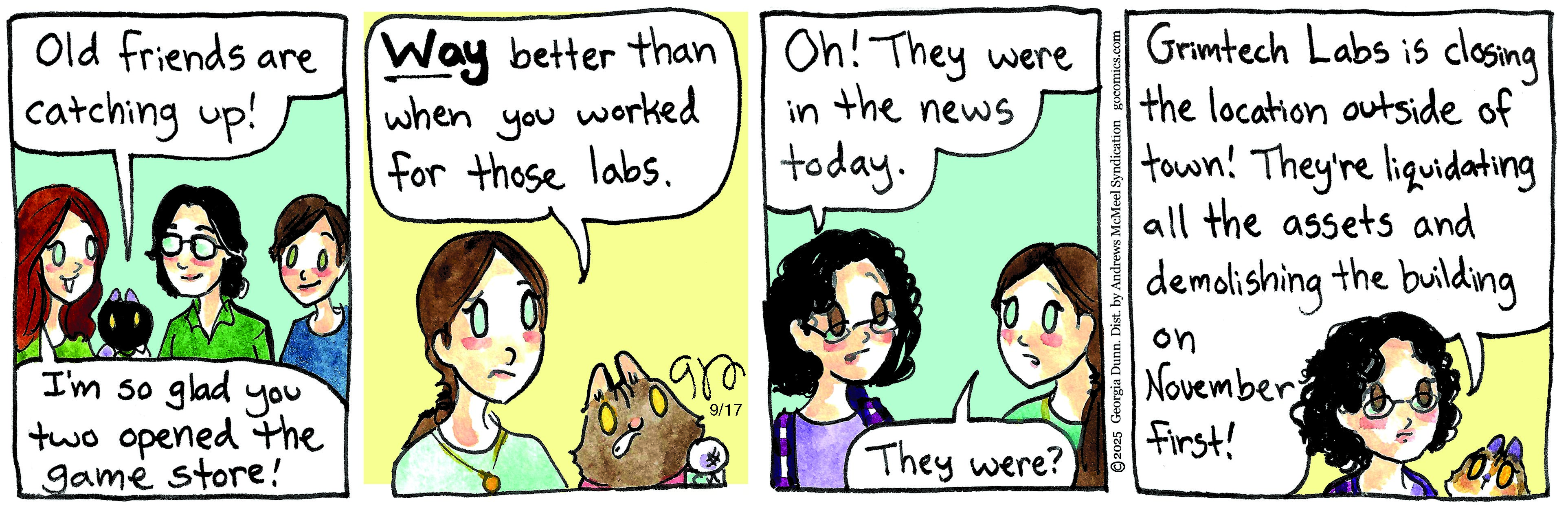 Breaking Cat News by Georgia Dunn