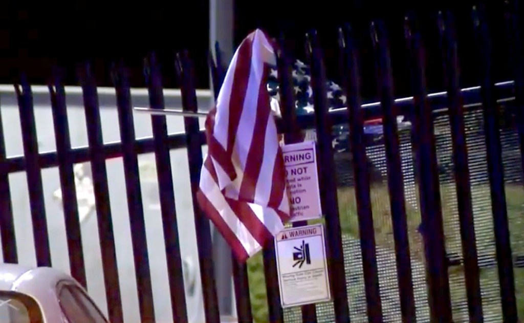 Car ‘with message on window’ crashes into FBI building in ‘act of terror’