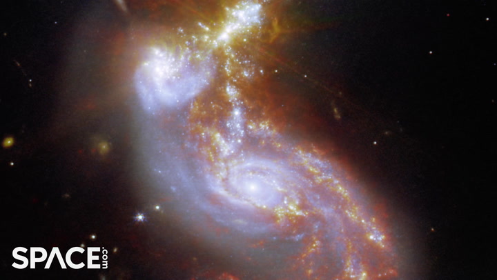 James Webb Space Telescope captures 4K view of galaxy merger