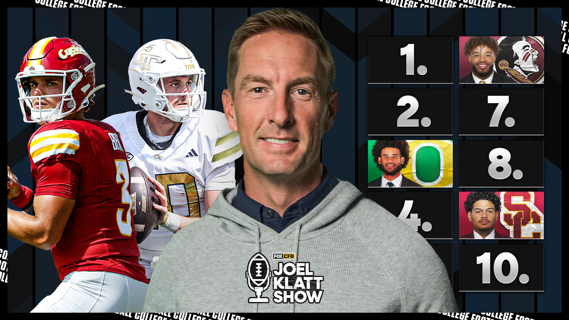 Joel Klatt Reveals Updated Top 10 College Football QBs — With a New ...