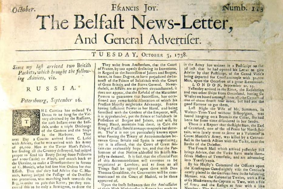 The News Letter, the world's oldest English language daily newspaper ...