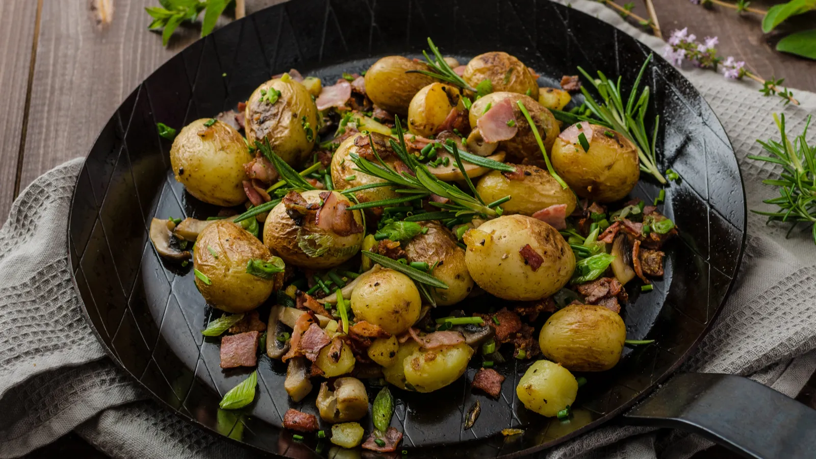 Cook roasted potatoes cowboy style for the crispiest bite