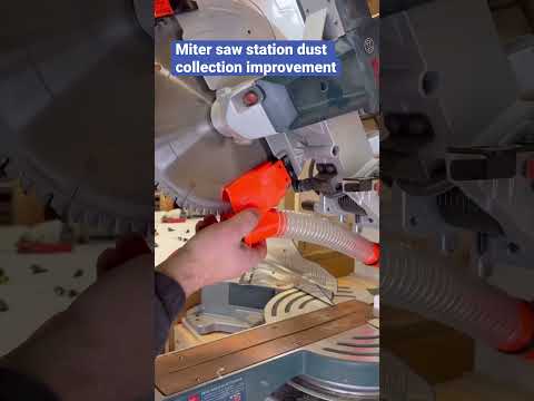 Mitersaw station dust collection fix #woodworking #tools #woodworkingtools