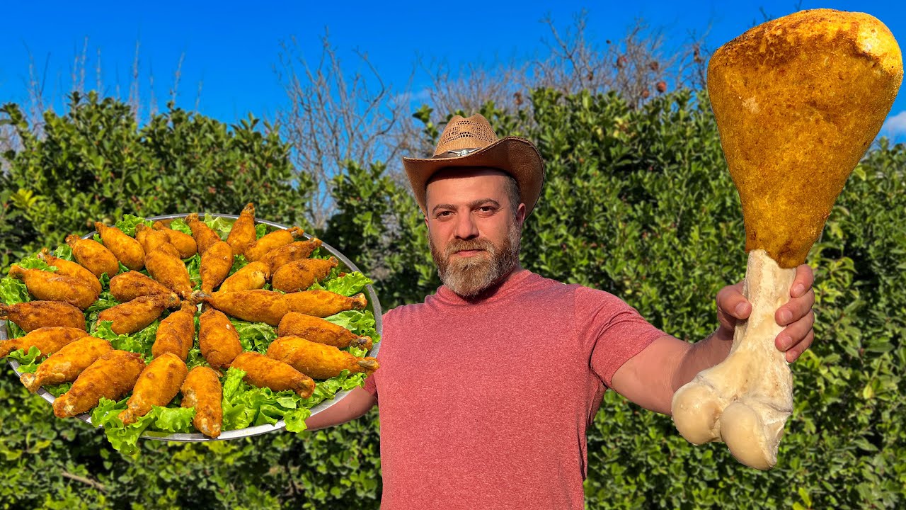 Giant Chicken Drumstick Stuffed with Minced Meat