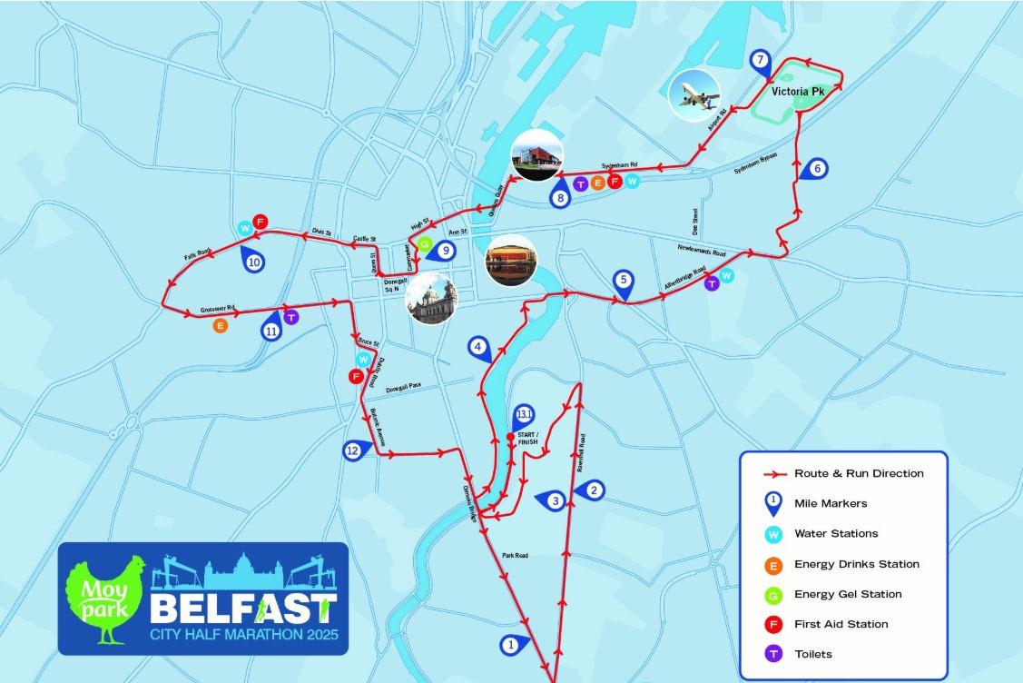 Traffic & Travel: Advice issued ahead on the Belfast City half marathon ...