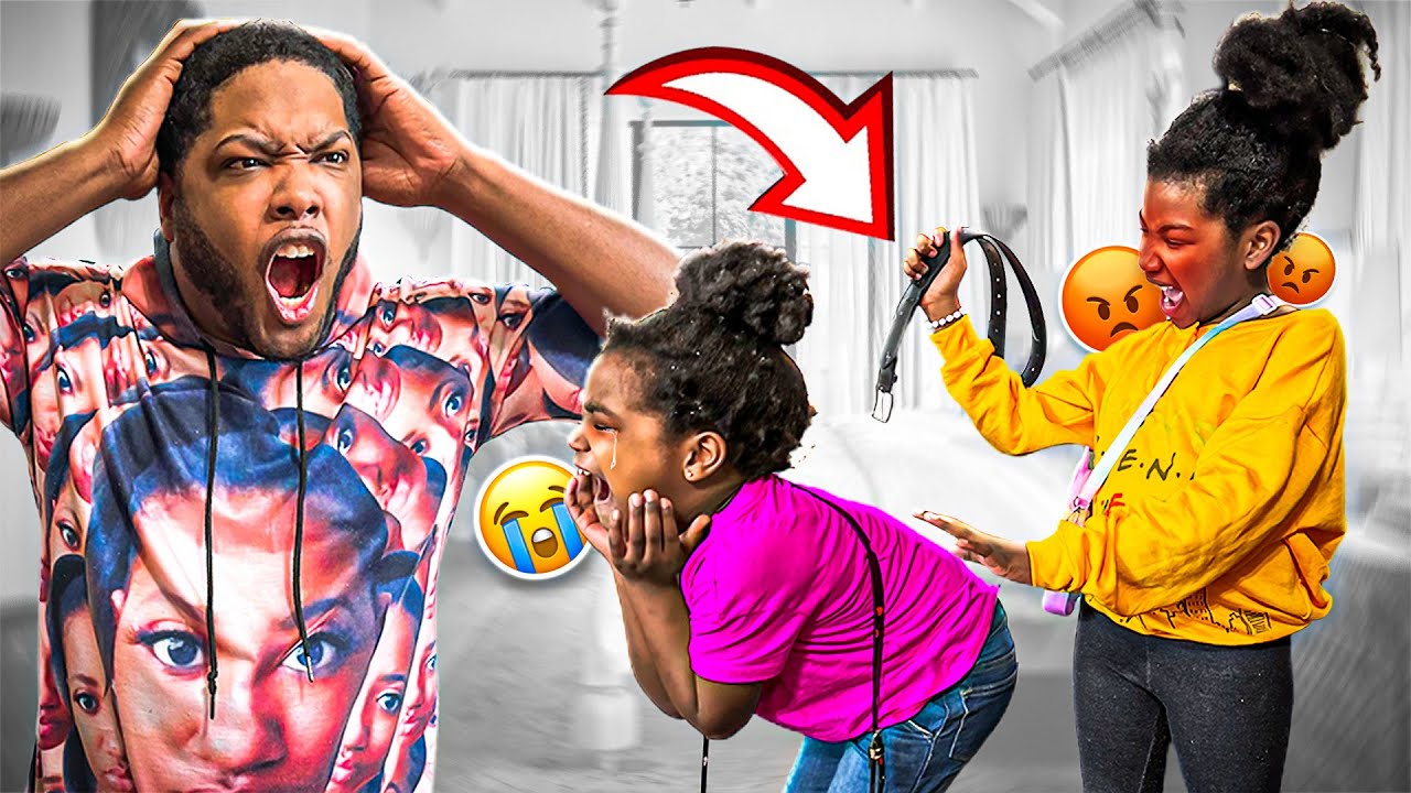 Big sister whoops little sister: What happens next is shocking