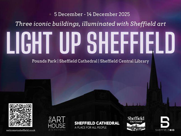Christmas 2025: Iconic landmarks to be lit up with Sheffield art in new ...