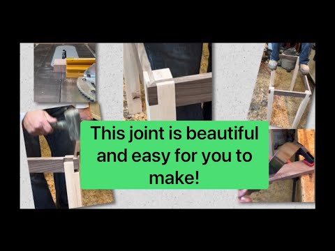 This is a beautiful table joint you can make!