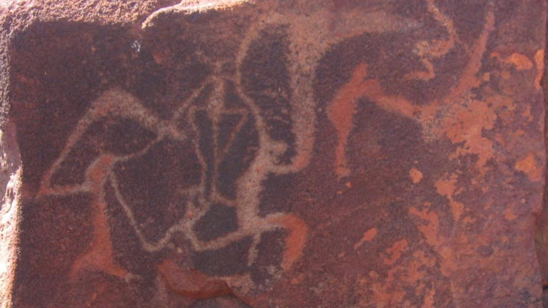 Australian rock art maps prehistoric rivers