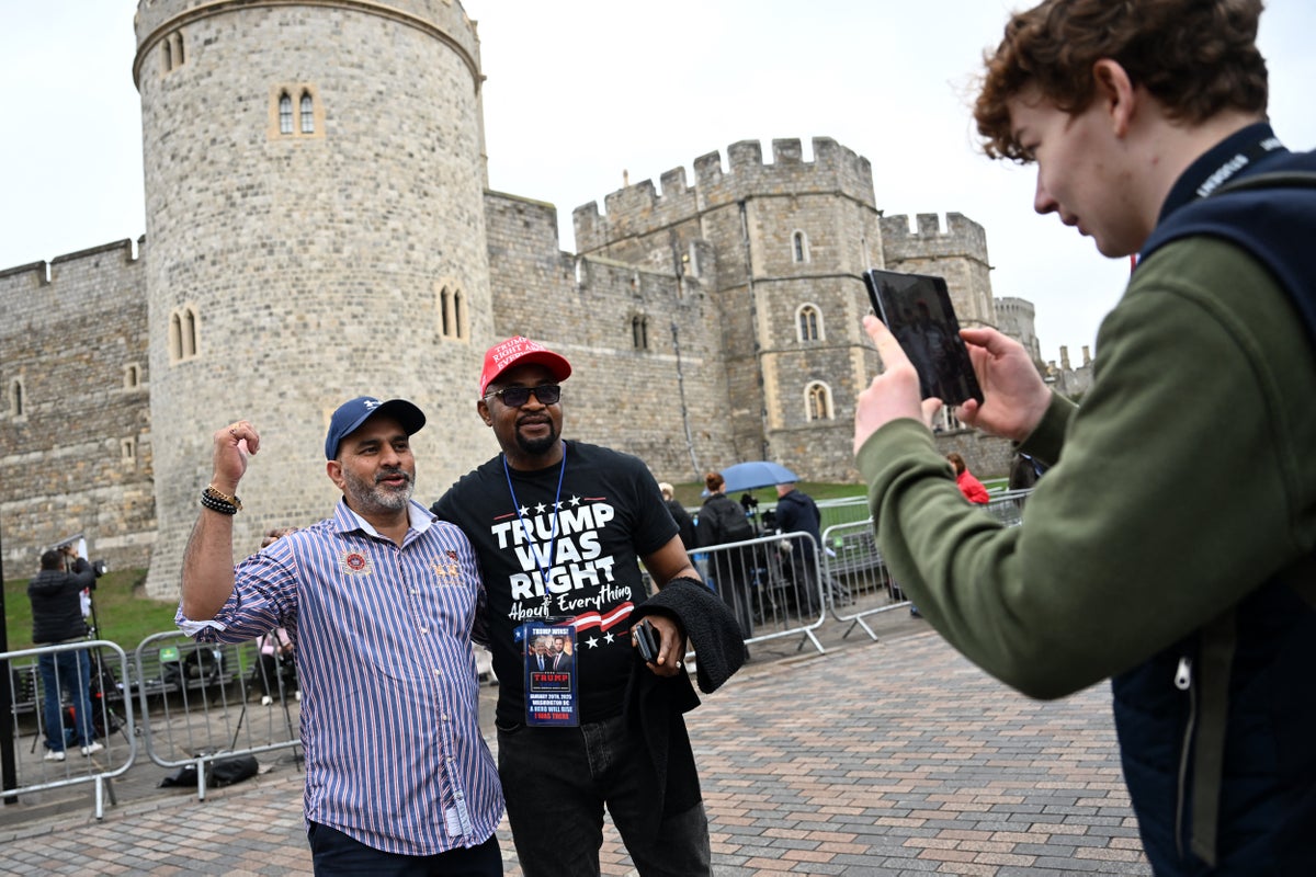 ‘He’s the big boss!’ Trump supporters line Windsor streets as US ...