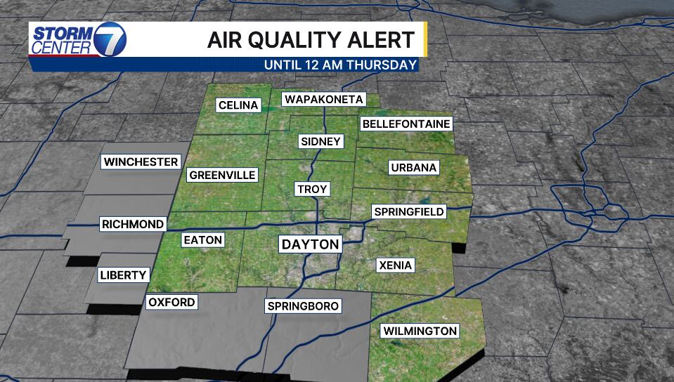 Poor air quality triggers an alert