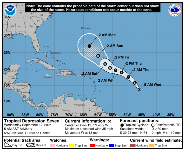 Lull is over in tropics with formation of Tropical Storm Gabrielle ...