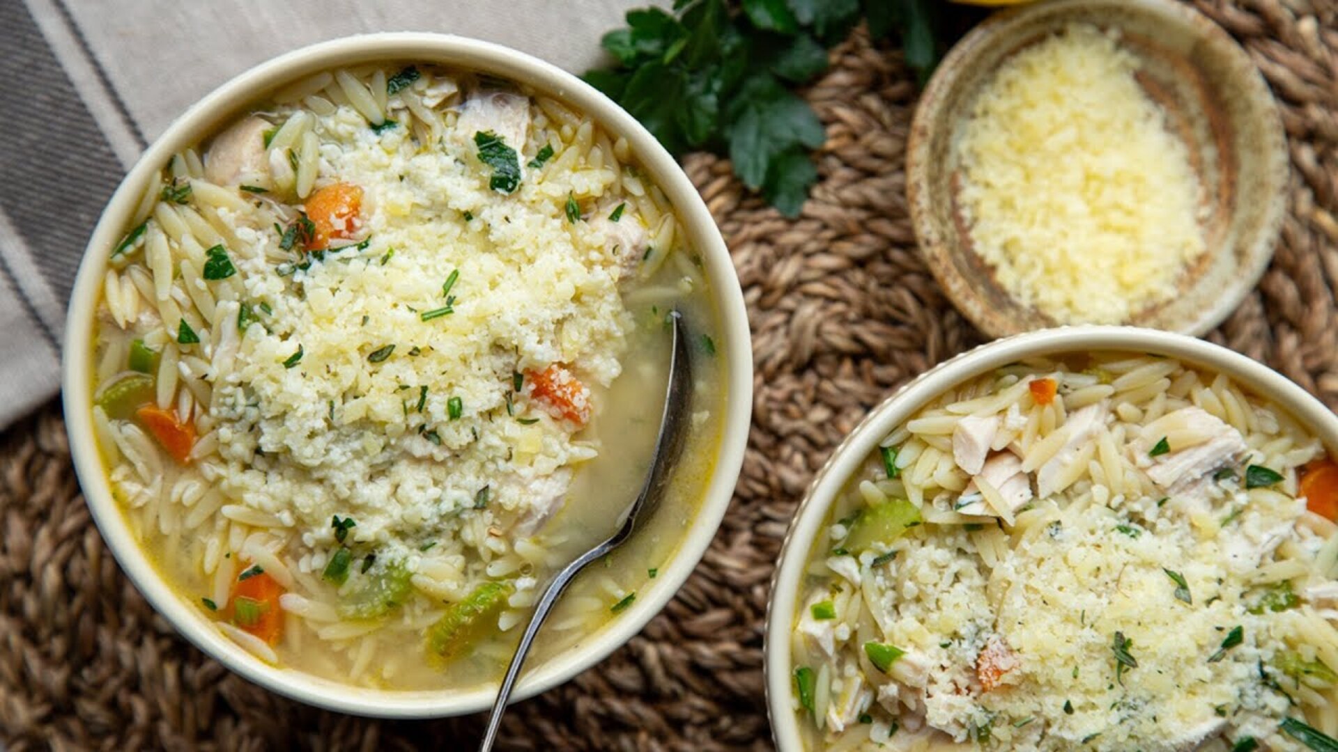 Lemon Chicken Orzo Soup Recipe