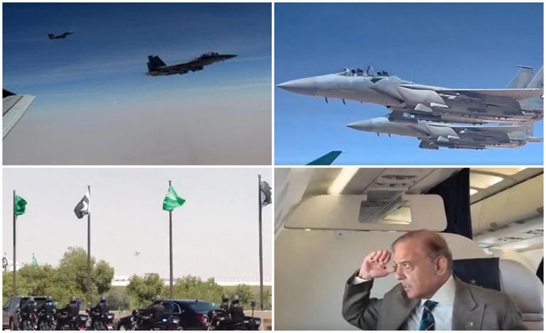 Saudi Arabia honors Shehbaz Sharif with fighter jet escort