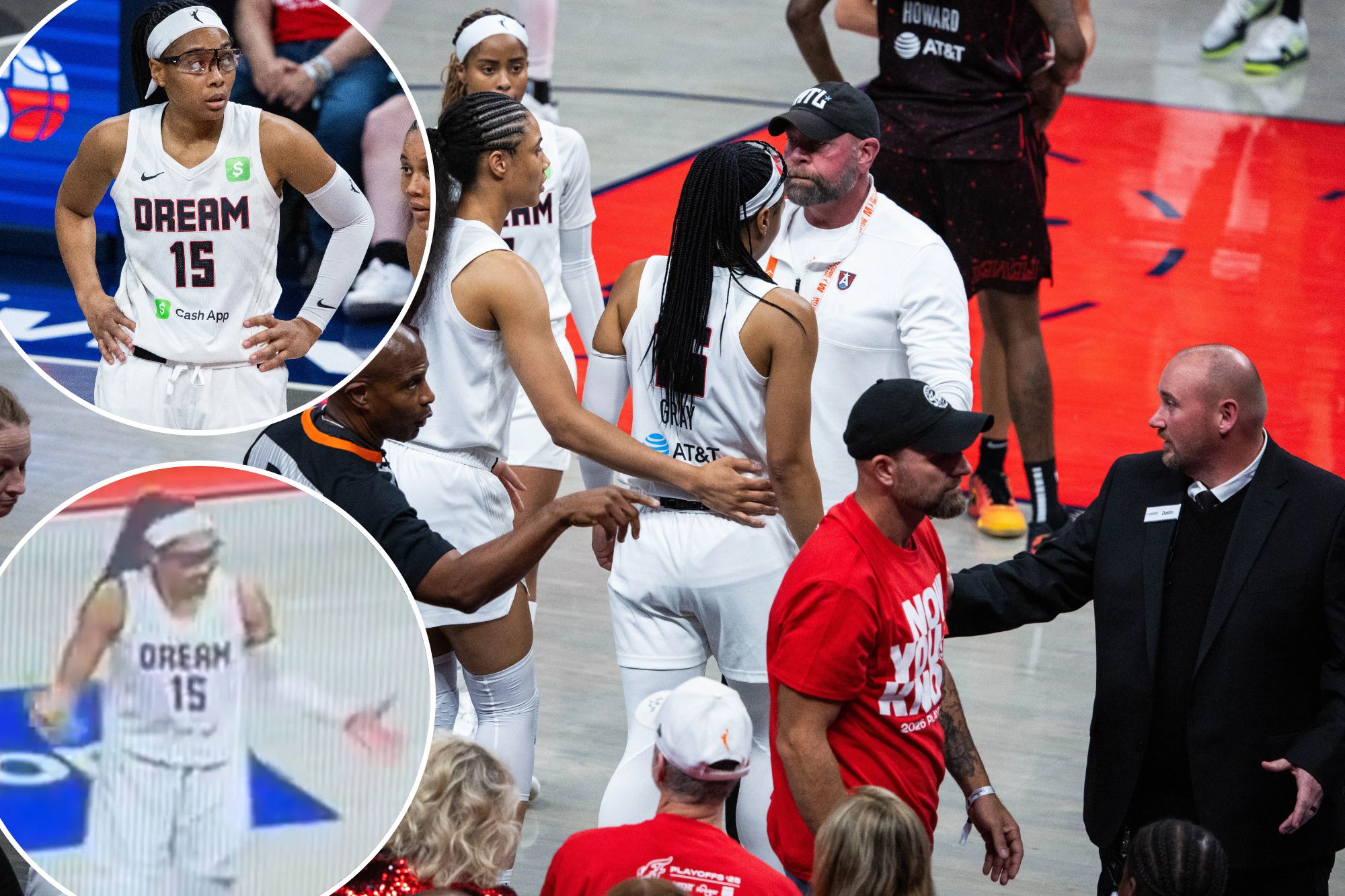 Fever fans tossed from playoff win after exchange with Dream’s Allisha ...