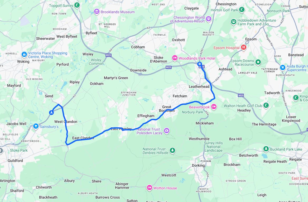 A3 closures this weekend as part of huge M25 interchange project ...