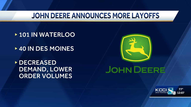 John Deere laying off nearly 150 more Iowa workers