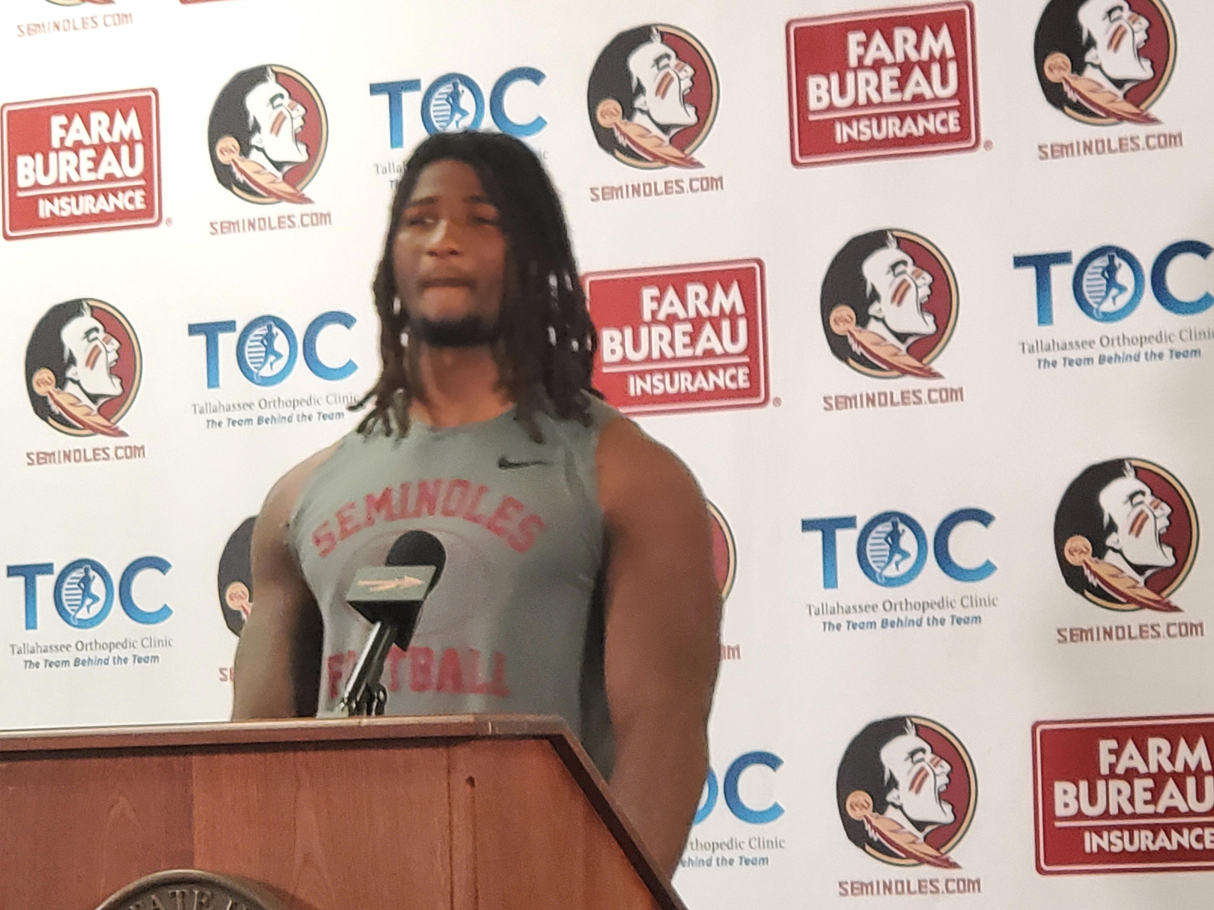 See what a FSU defensive lineman said after Wednesday's practice