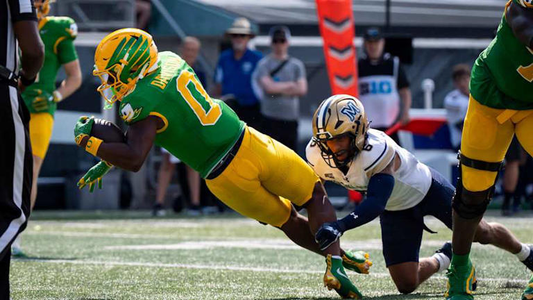 Oregon Freshman Jordon Davison's Surprising Rank For Rushing Touchdowns