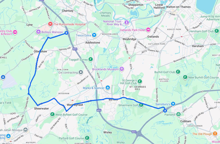 A3 closures this weekend as part of huge M25 interchange project ...